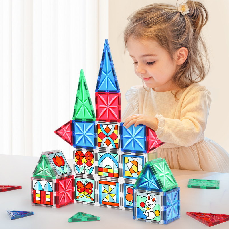 Custom Magnetic Bulding Blocks Educational Toys For Kids Magnetic ...